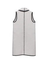 Long Wool Vest | Upcycled Design