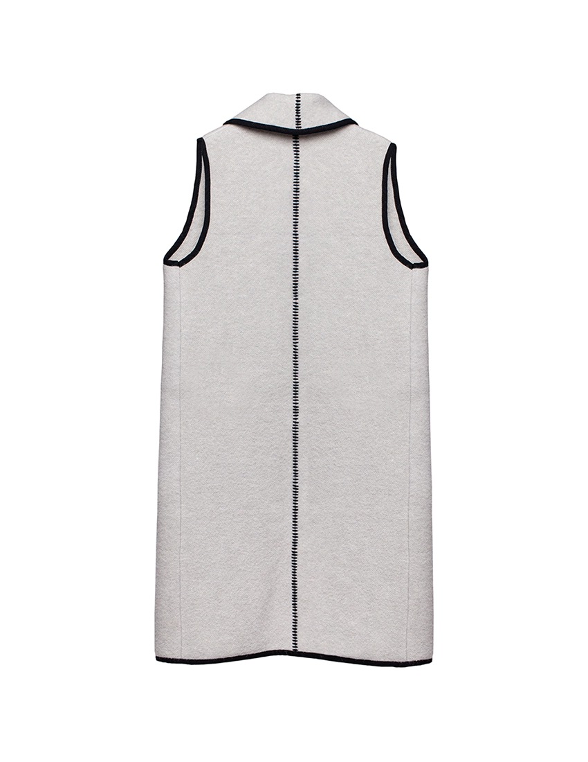 Long Wool Vest | Upcycled Design